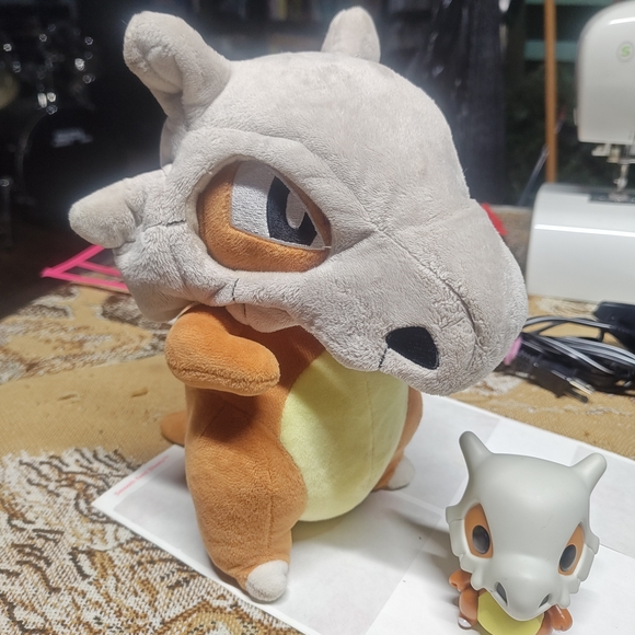 Pokemon | Toys | Pokemon Cubone Plush Toy Gray And Brown | Poshmark